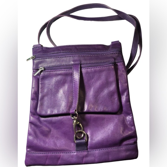 borse in pelle | Bags | Designer Purple Supple Leather Borse In Pelle ...